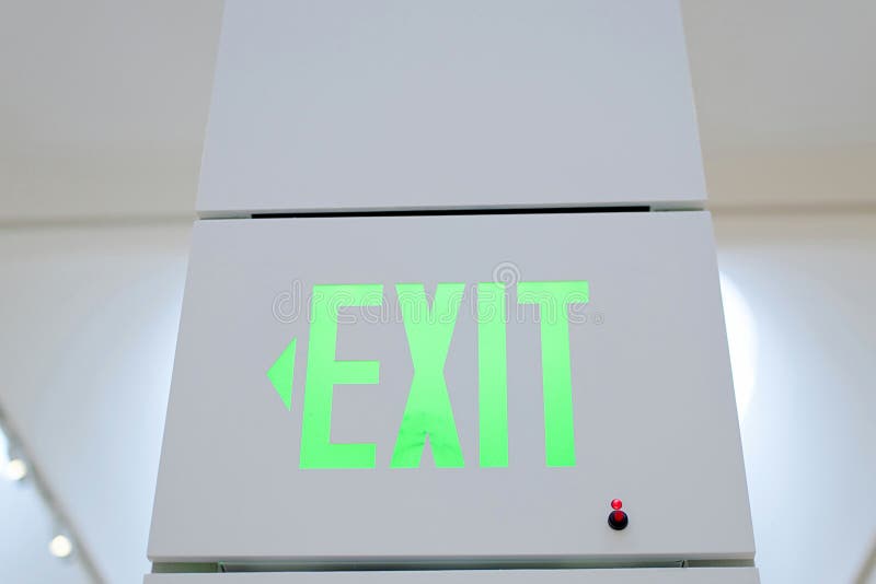 Exit direction sign stock photo. Image of horizontal - 18430822