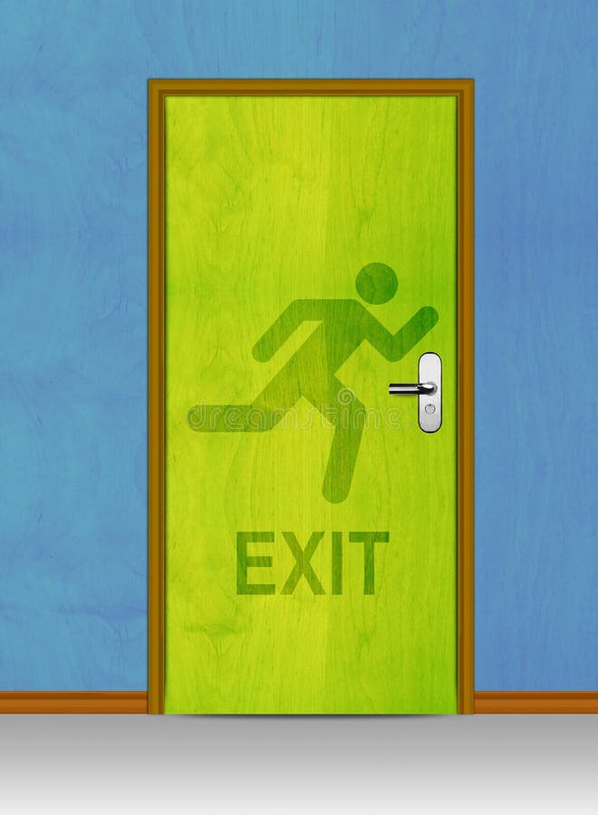1+ Green emergency exit enter sign Free Stock Photos - StockFreeImages