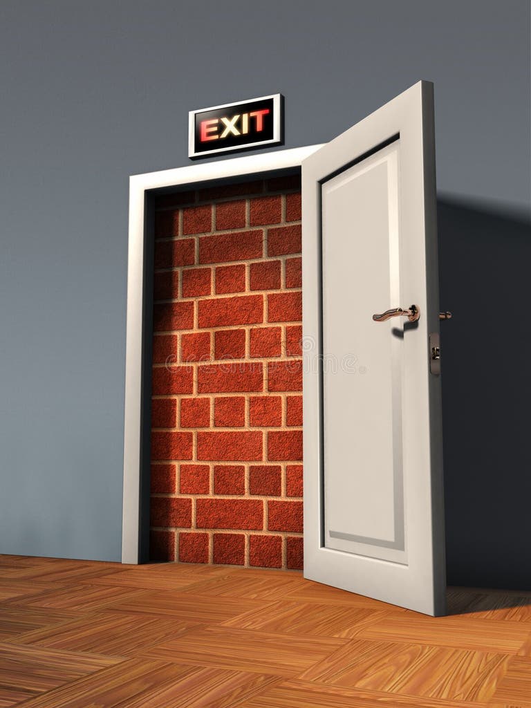 Blocked Exit Door Stock Illustrations – 118 Blocked Exit Door Stock ...