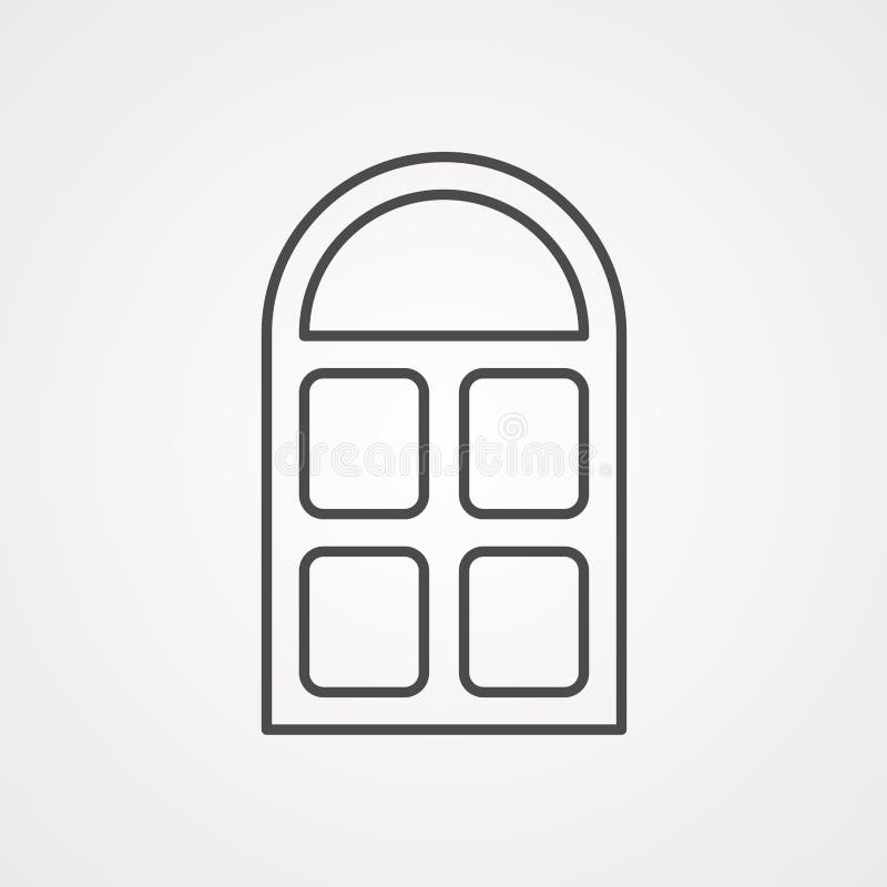 Door Vector Icon Sign Symbol Stock Vector - Illustration of exit ...