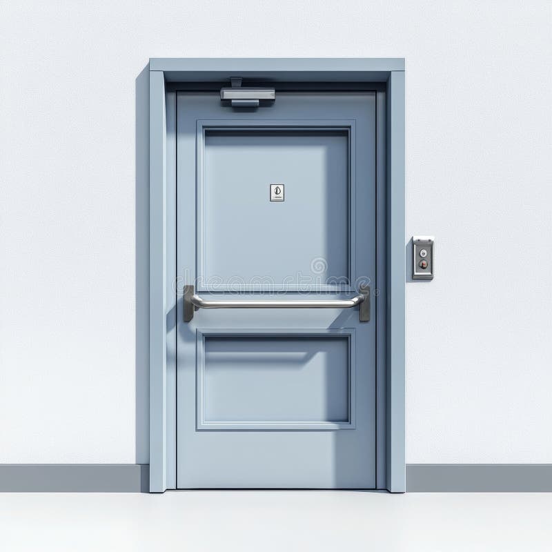 Exit Door stock illustration. Illustration of code, construction ...