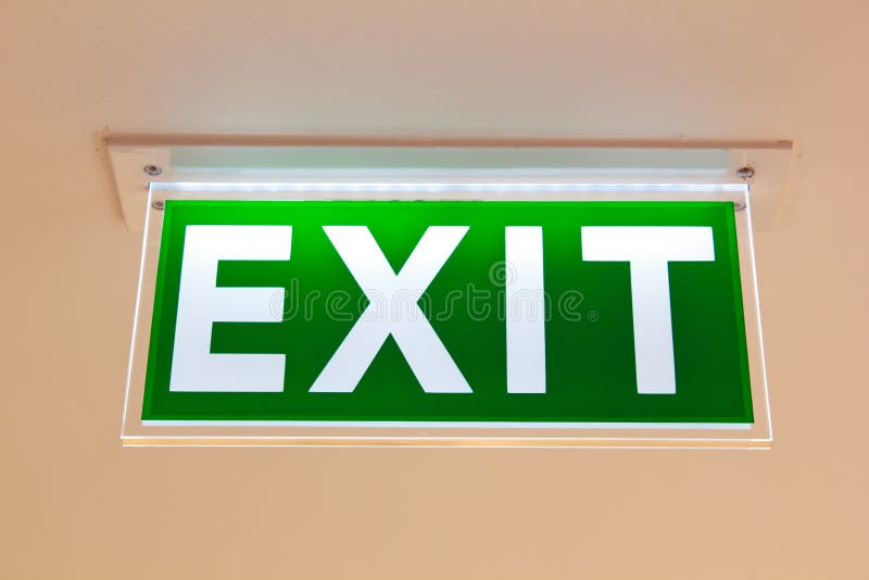Exit Sign stock photo. Image of exit, directional, medical - 27830642