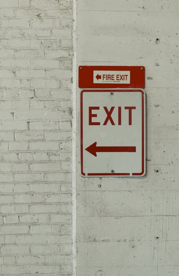 Parking Garage Exit Sign stock image. Image of sign, garage - 25590501