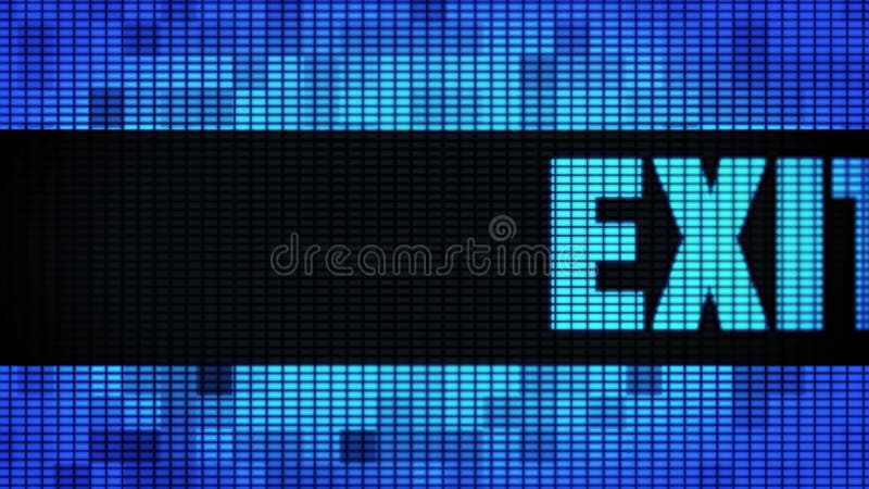 Exit Front Text Scrolling LED Wall Pannel Display Sign Board Stock ...
