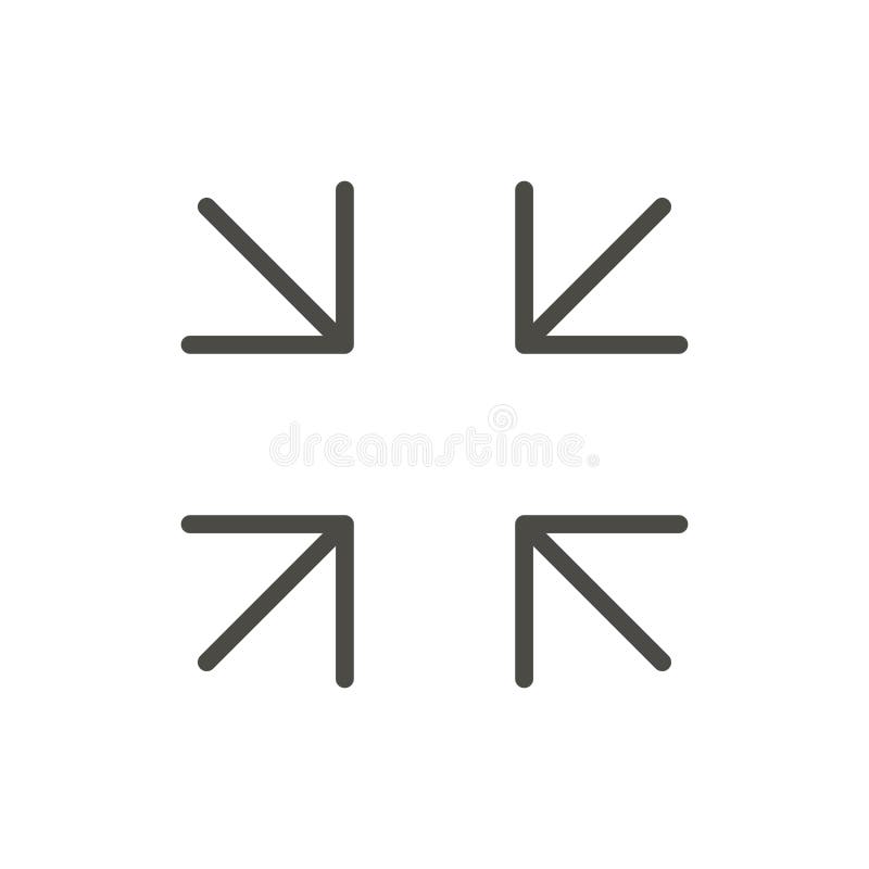 Exit from Full-screen Mode Icon. Element of Web Icon for Mobile Concept ...