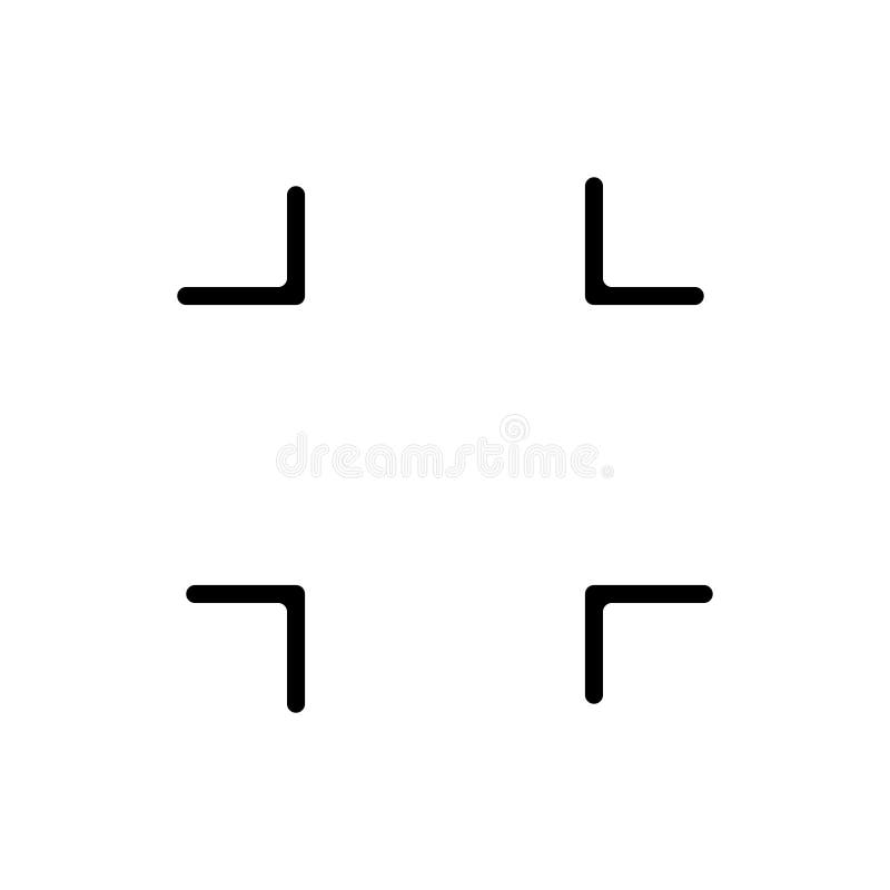 Exit Full Screen Icon on White Backround Eps 10 Stock Vector ...