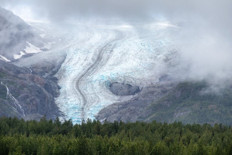 Alaskan melting glacier stock photo. Image of national - 261509520