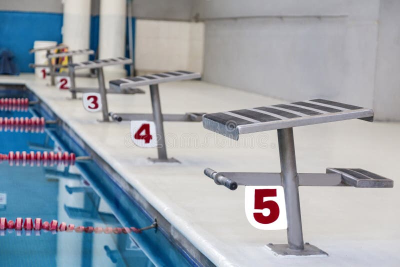 Exit and Goal of Olympic Pool Stock Photo - Image of swimmer ...