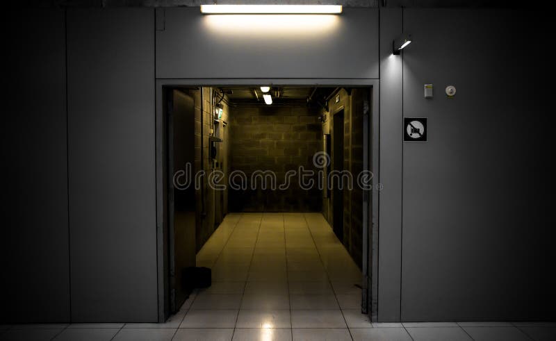 Exit hallway security stock photo. Image of building - 32378358