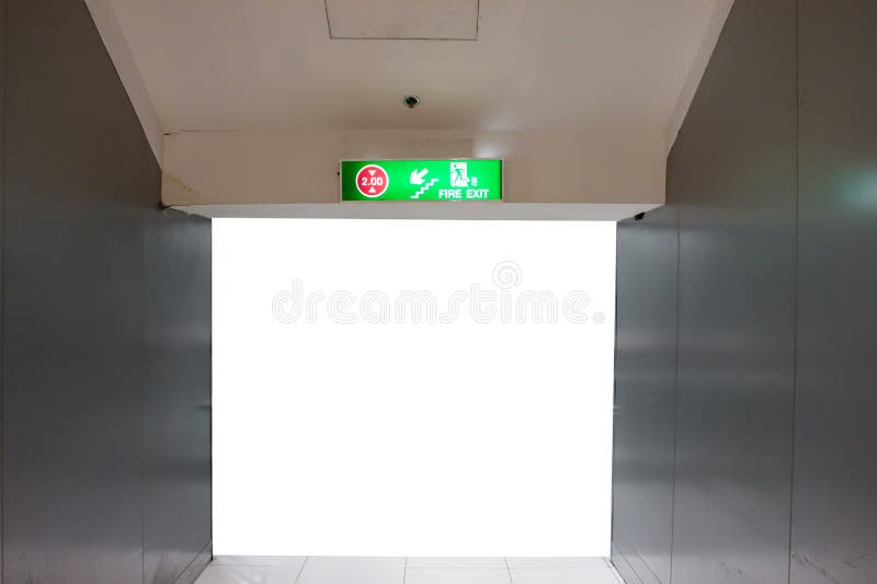 Exit hallway security stock image. Image of hall, indoor - 43603099
