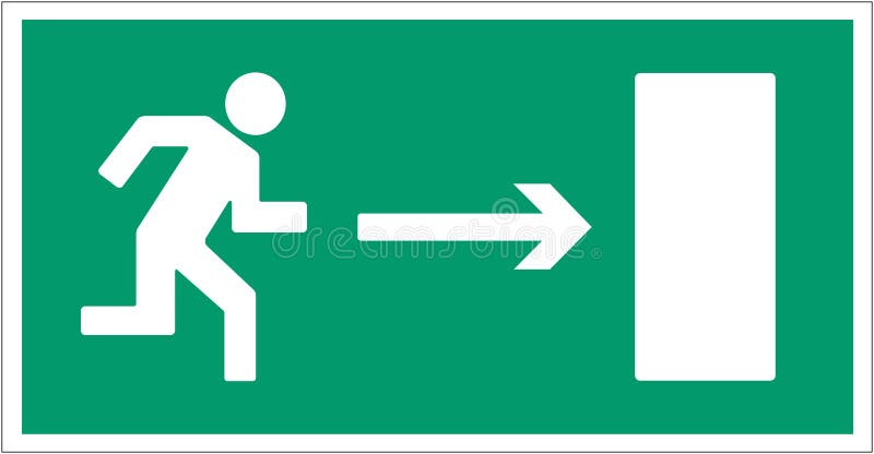 Exit here sign stock illustration. Illustration of show - 174940463