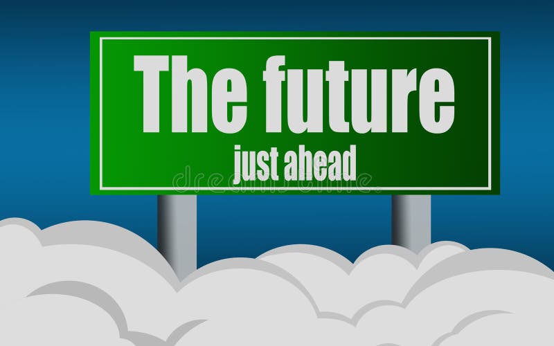 Future street sign stock illustration. Illustration of silver - 31486068