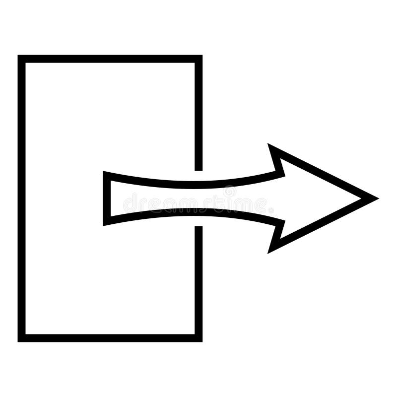 Arrow Exit Icon Stock Illustrations – 10,678 Arrow Exit Icon Stock ...