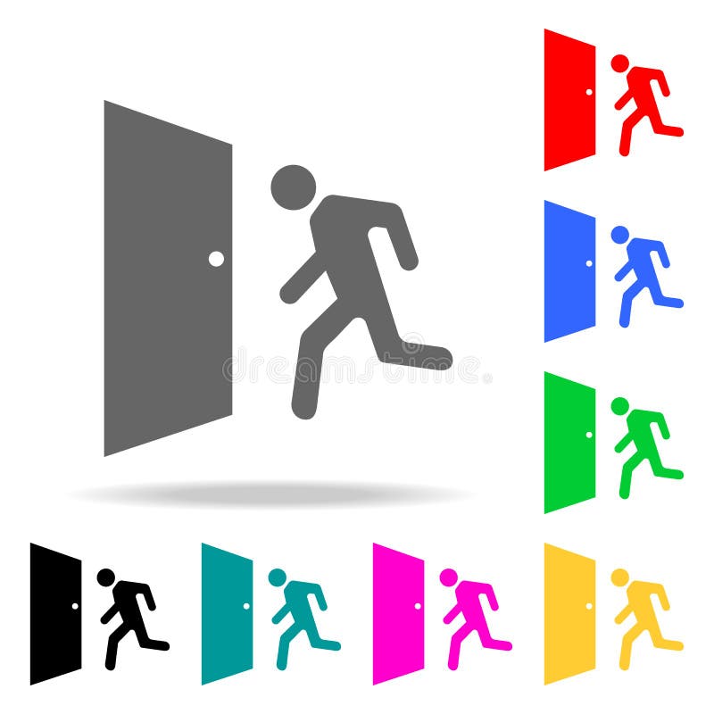 Exit Stickers Stock Illustrations – 198 Exit Stickers Stock ...