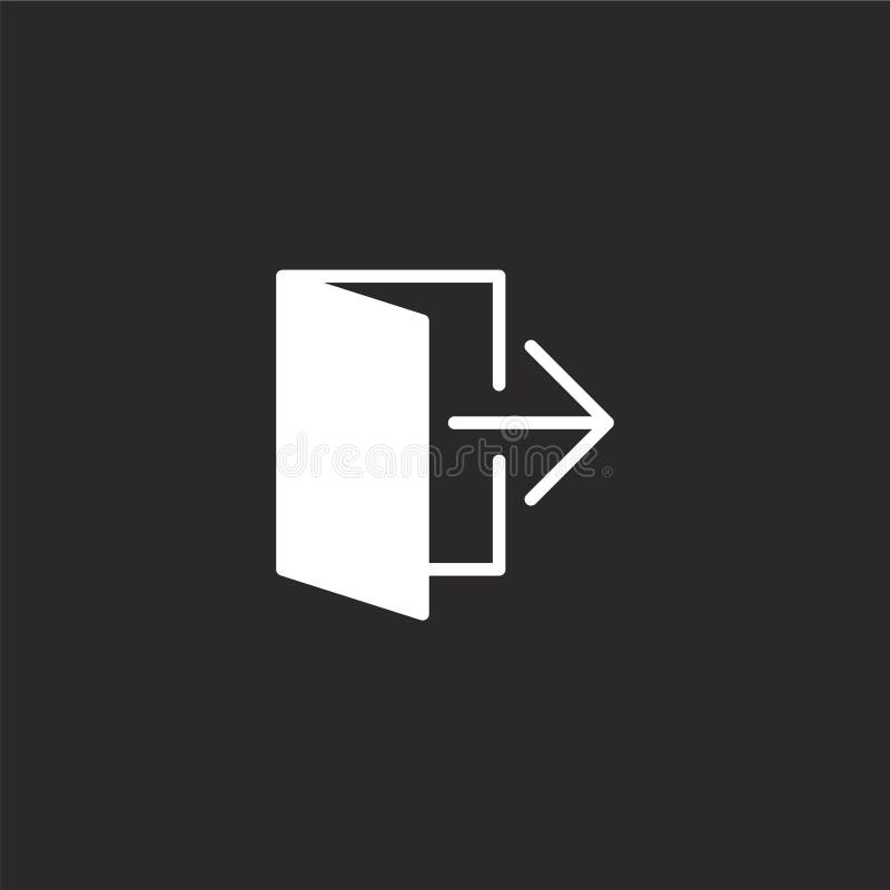 Exit Icon. Filled Exit Icon for Website Design and Mobile, App ...