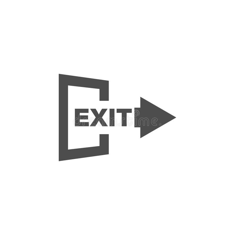 Exit Icon Graphic Design Template Vector Stock Vector - Illustration of ...