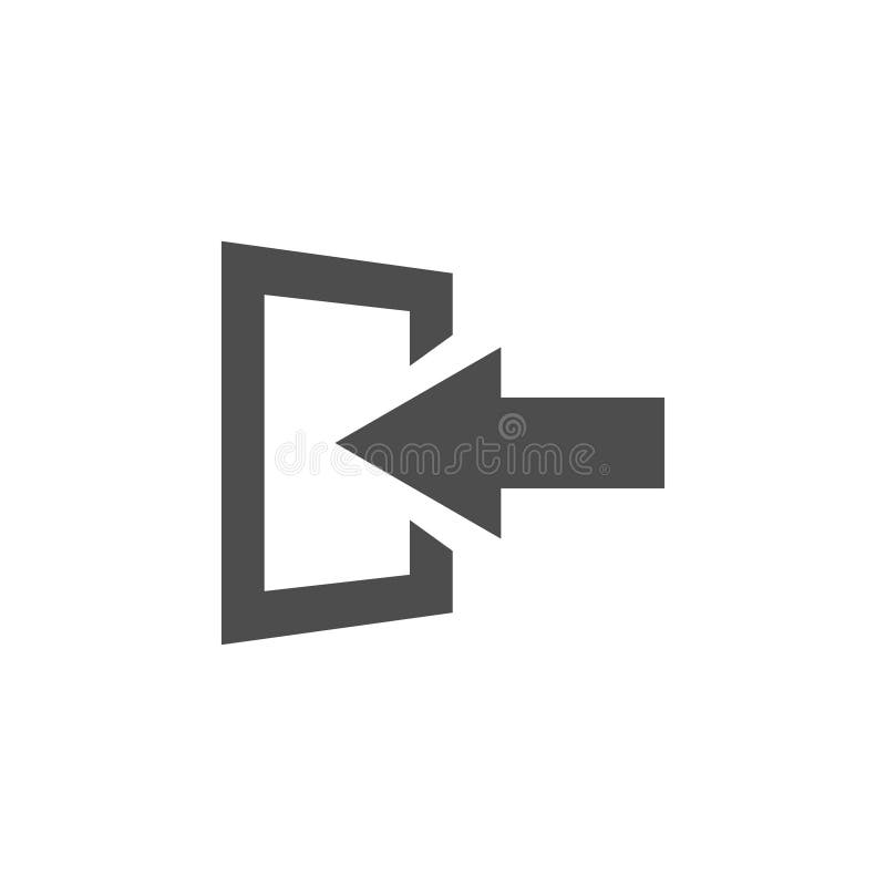 Exit Icon Graphic Design Template Vector Stock Vector - Illustration of ...