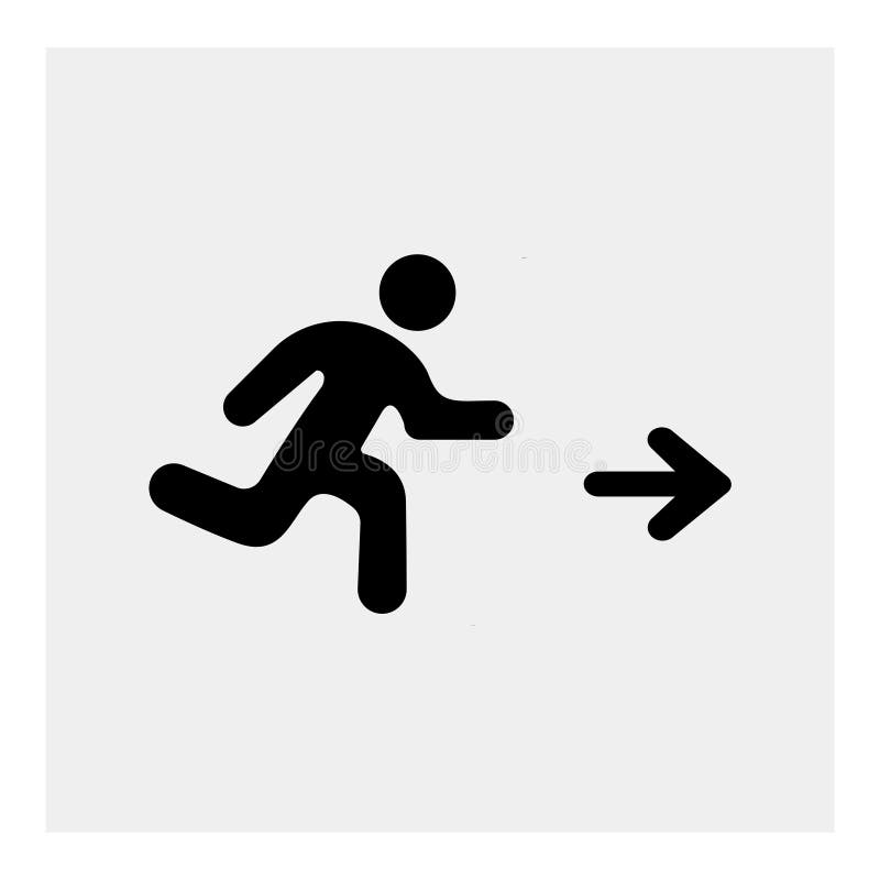 Set Of Exit Icons. Gray Background. Vector Illustration. Stock Vector ...