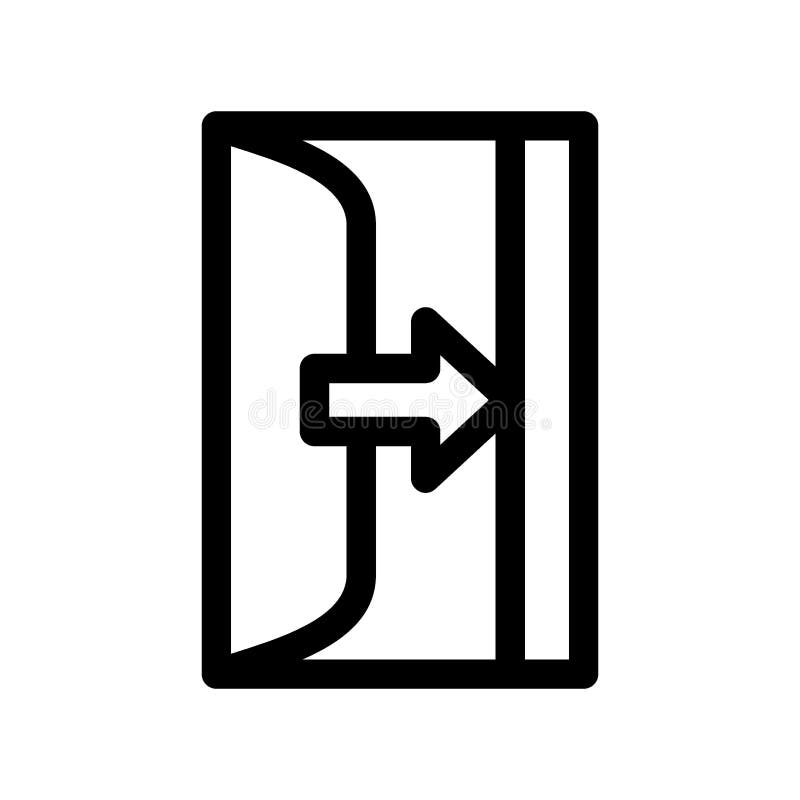 Exit Icon or Logo Isolated Sign Symbol Vector Illustration Stock Vector ...
