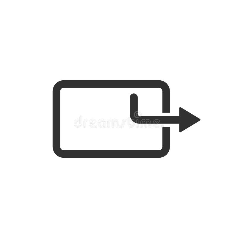 The Exit Icon. Logout and Output, Outlet, Out Symbol. Stock Vector ...