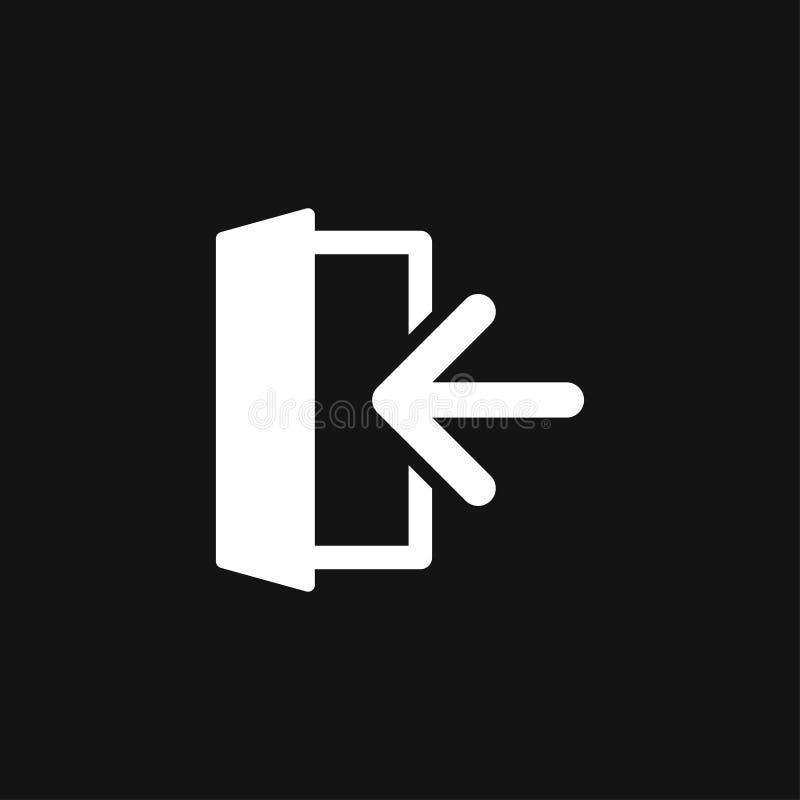 The Exit Icon. Logout and Output, Outlet, Out Symbol. Vector Logo Stock ...