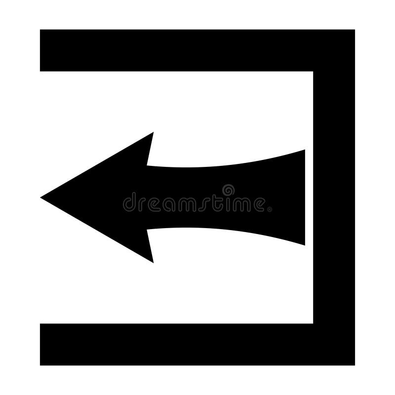 Exit Icon, Out Arrow, Exit Sign, Log Out Arrow Stock Vector ...