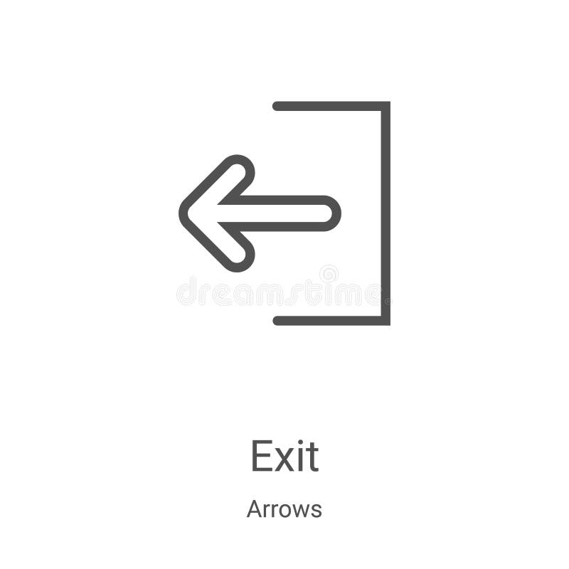 Emergency Exit Icon Vector from Mall Collection. Thin Line Emergency ... Emergency Exit Icon Vector from Mall Collection. Thin Line Emergency ...