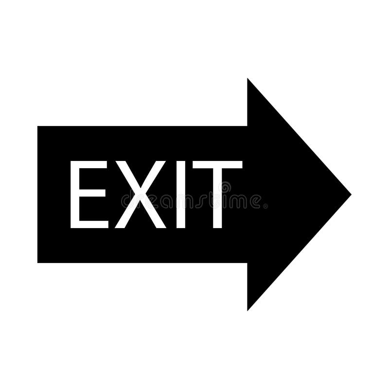 The Exit Icon stock illustration. Illustration of exits - 947132