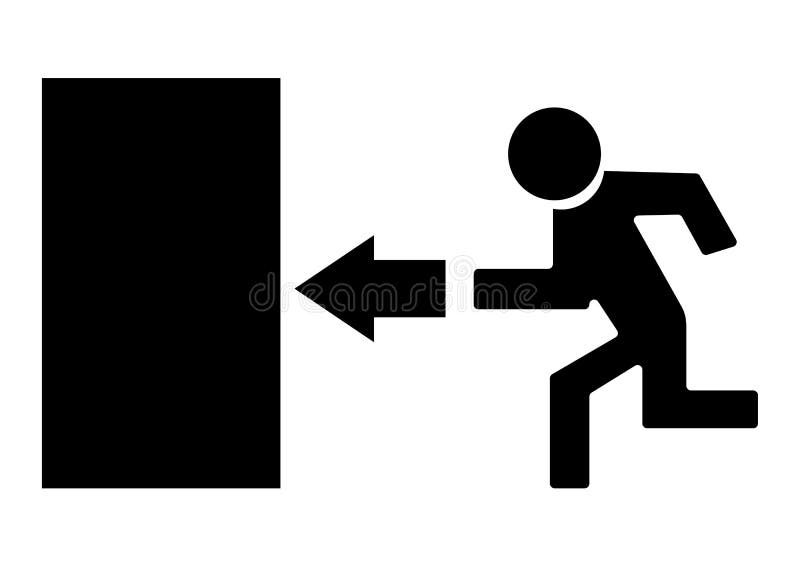 Exit Icon Vector Illustration.the Exit Icon. Logout and Output, Outlet ...