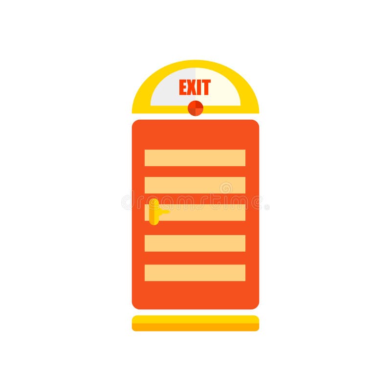 Exit Icon Vector Isolated on White Background, Exit Sign Stock Vector ...