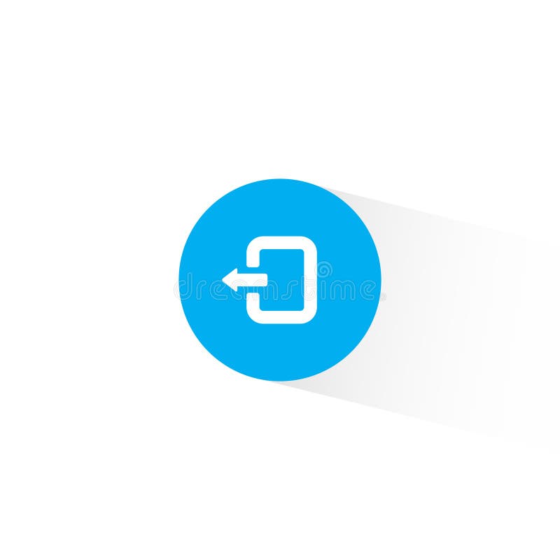 Exit Icon Vector in Trendy Style. Quit, Logout Symbol Illustration ...