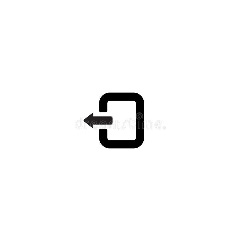 Exit Icon Vector in Trendy Style. Quit, Logout Symbol Illustration ...