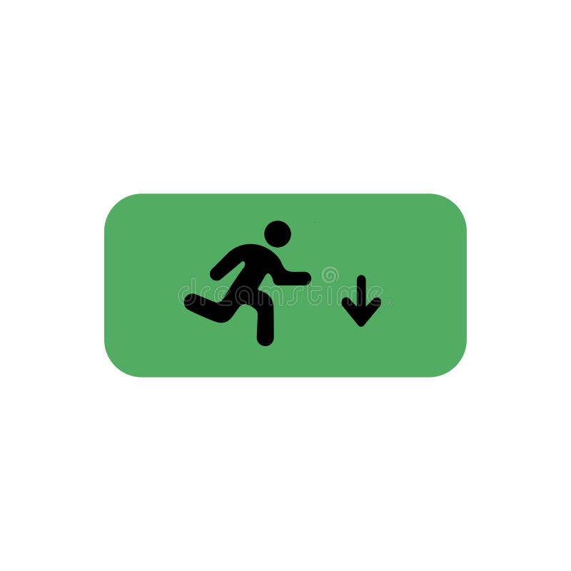 Exit Icon. White Background. Vector Illustration. Stock Vector ...