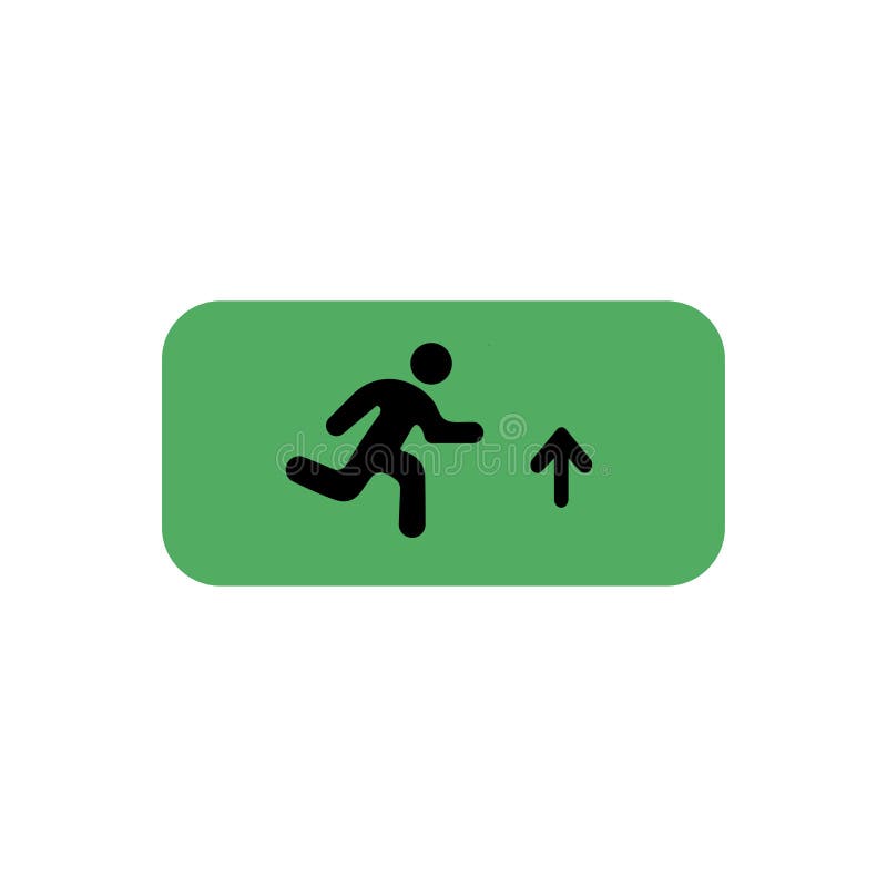 Exit Icon. White Background. Vector Illustration. Stock Vector ...