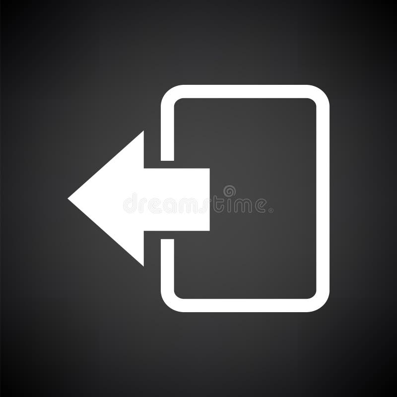 Exit Icon stock vector. Illustration of concept, mark - 148603248