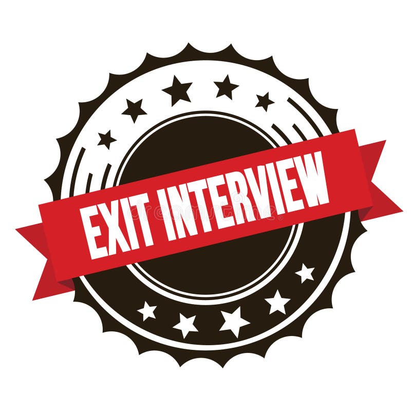 Exit Interview Before Leaving The Company Vector Stock Vector ...