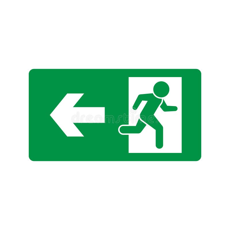 Exit on left glyph icon stock vector. Illustration of arrow - 259594440