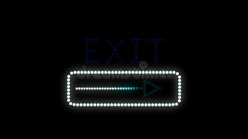 Exit Logo stock illustration. Illustration of modern - 208137432