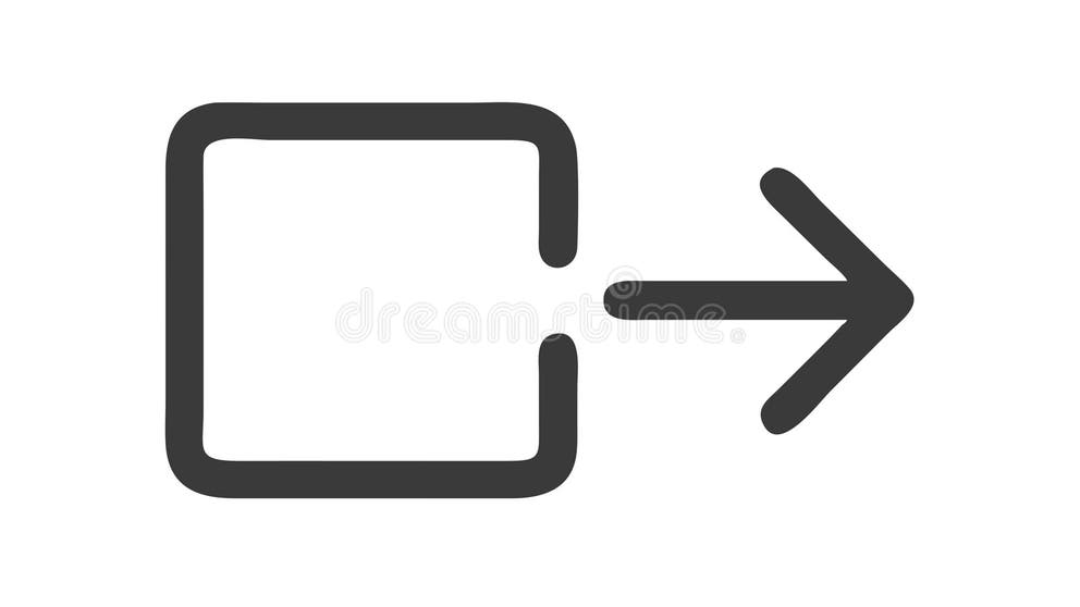 Exit Logout Arrow Icon, Leaving System or Account, Vector Design Generative AI Stock Vector ...