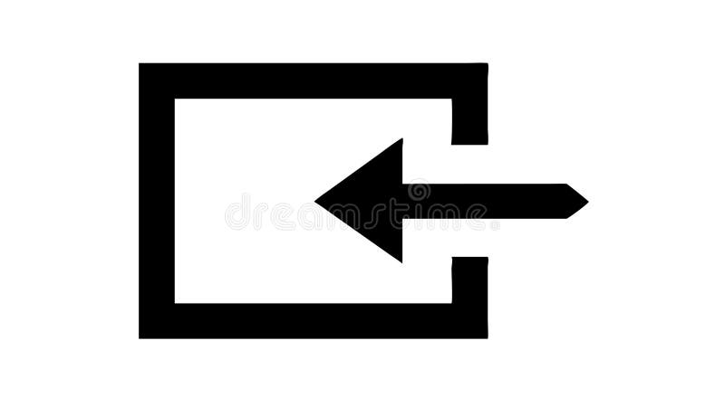 Exit Logout Arrow Icon for UI Navigation and Sign Out, Vector Design Generative AI Stock Vector ...
