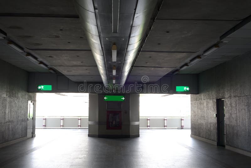 Exit One of the Train Stations. Stock Image - Image of destination ...