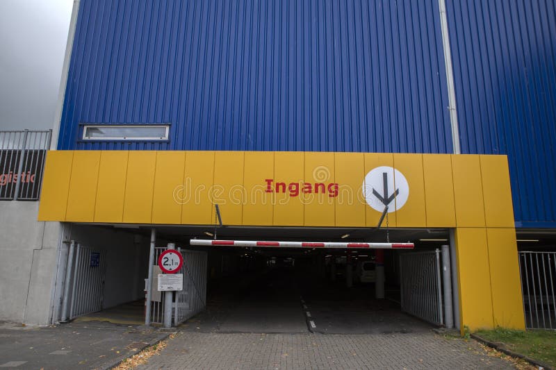 Exit Parking Lot at the Ikea Building at Amsterdam the Netherlands 9-9 ...