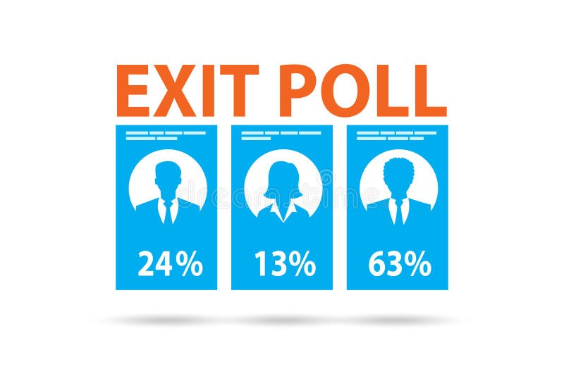 Exit Poll Concept for Elections Stock Illustration - Illustration of ...