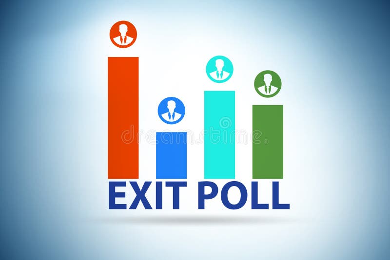 Exit Poll Concept for Elections Stock Illustration - Illustration of ...