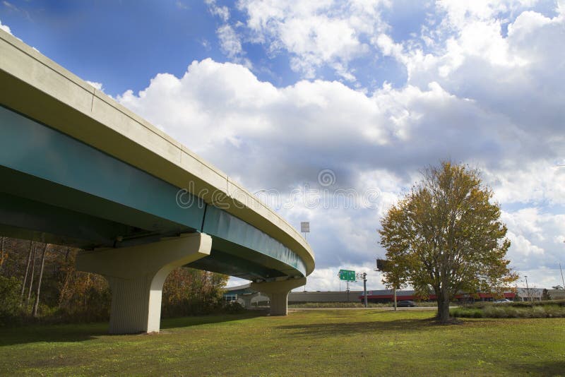 Exit Ramp stock photo. Image of roadway, concrete, green - 36860458