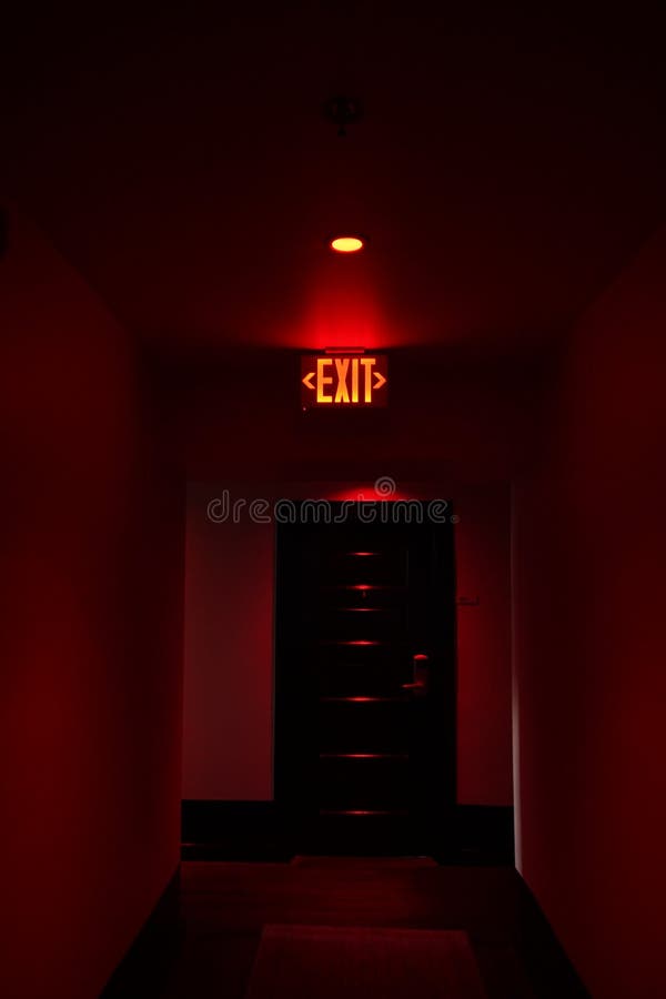 250 Illuminated Red Exit Sign Stock Photos - Free & Royalty-Free Stock ...