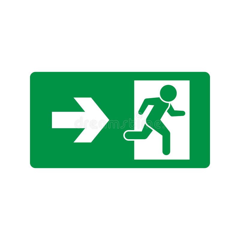 Exit on right glyph icon stock vector. Illustration of arrow - 259594478