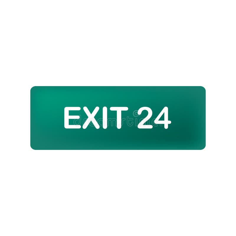 Exit Road Sign. Vector Illustration Decorative Design Stock Vector ...