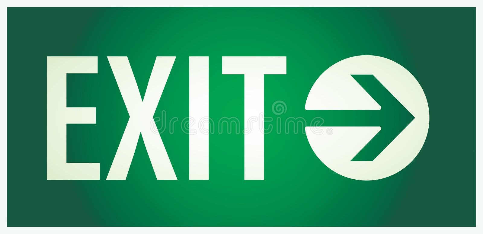 Exit sign or symbol stock vector. Illustration of route - 13262587