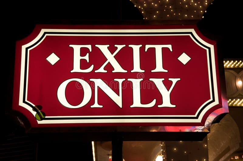 Exit only sign stock photo. Image of exit, sign, fancy - 12864114